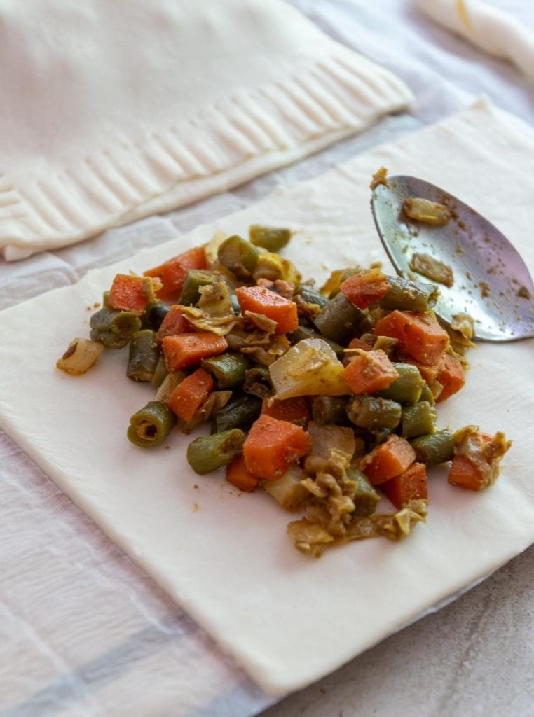Vegetable Puff (Indian Bakery Style) | Dill and Thyme