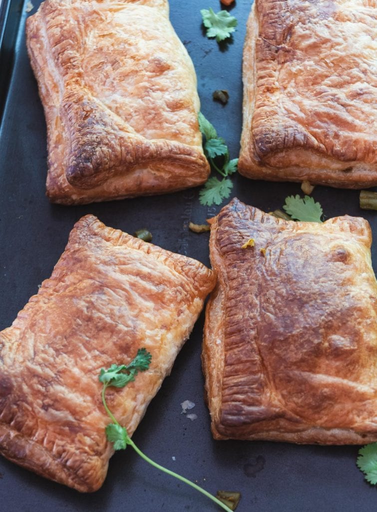 Vegetable Puff (Indian Bakery Style) | Dill and Thyme