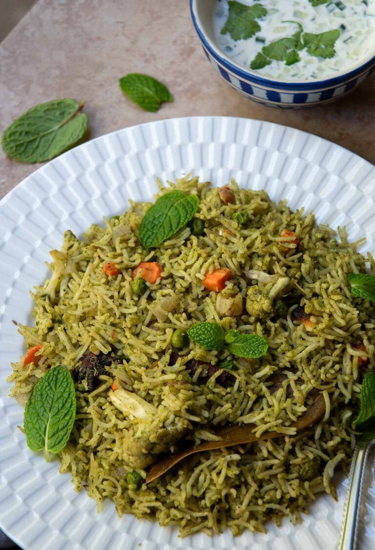 Pudina Pulao( Mint Pilaf) | Dill and Thyme
